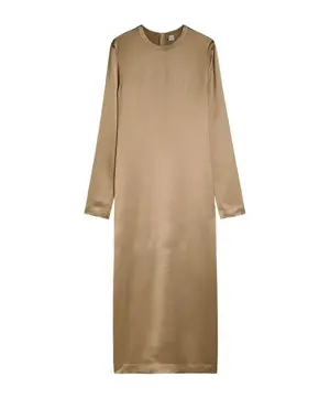 TOTEME Satin Midi Dress - Nude