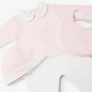 Fendi Babygrow Set With Bib And Hat
