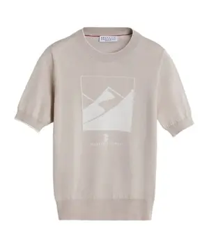 Brunello Cucinelli Knit-texture T-shirt