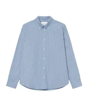 LES DEUX Kent Stripe Poplin Shirt - Allure