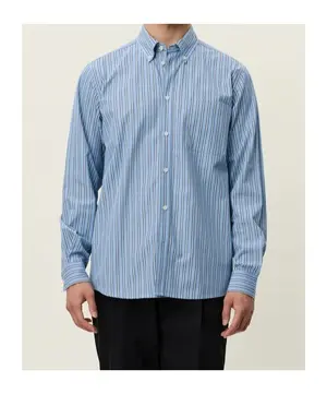 LES DEUX Kent Stripe Poplin Shirt