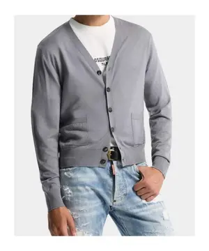 Dsquared2 V-neck Pocket Cardigan