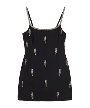Simkhai Amy Embellished Crepe Mini Dress
