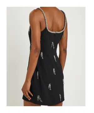 Simkhai Amy Embellished Crepe Mini Dress