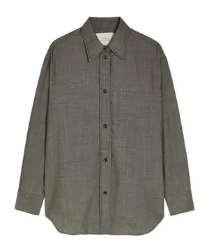 Studio Nicholson Rouen Wool Shirt - Gray