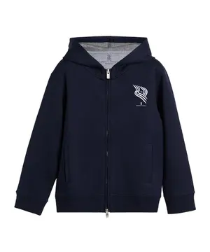 Brunello Cucinelli Double-cloth Full Zip Hoodie