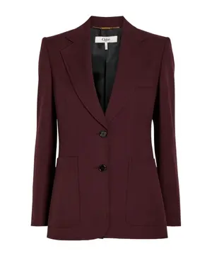 CHLOÉ Single Breased Wool Blazer