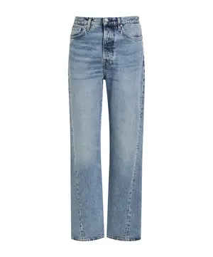 TOTEME Twisted Seam Straight-leg Jeans - Blue
