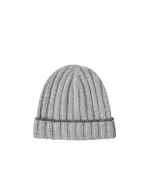 Brunello Cucinelli Cashmere Beanie - Light Gray