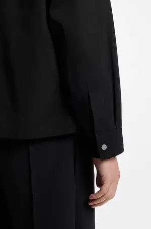 Hugo Boss Zip-up Oversized-fit Jacket