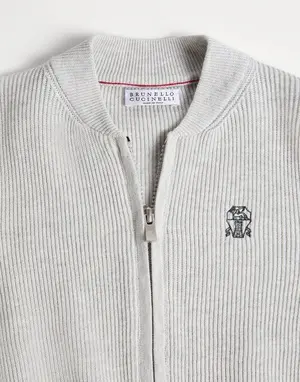 Brunello Cucinelli Zip-fastening Cardigan - Light Gray
