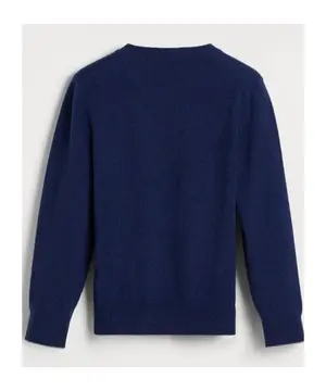 Brunello Cucinelli Embroidered-logo Cashmere Sweater - Blue