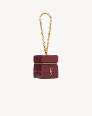 Saint Laurent Cassandre Mini Cube Bag Charm