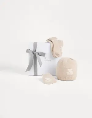 Brunello Cucinelli Cashmere Beanie, Mitten, And Sock Set