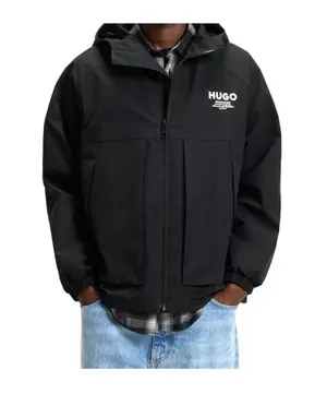 Hugo Boss Hooded Logo-print Jacket