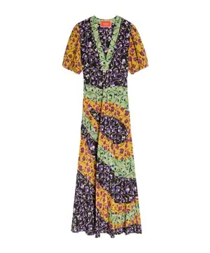 La DoubleJ Marlene Floral-print Silk Maxi Dress - Multicolor