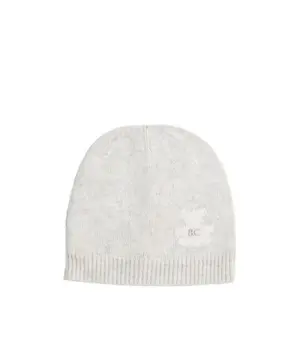 Brunello Cucinelli Cashmere Knit Baby Beanie - White