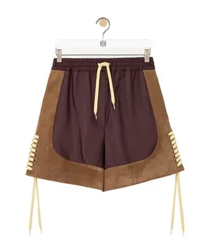 Loewe Shorts In Technical Fabric - Brown