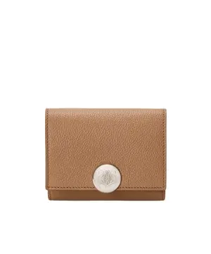 Loewe Pebble Trifold Wallet In Pebble Grain Calfskin - Mocha