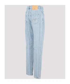 Martine Rose Striped Straight-leg Jeans