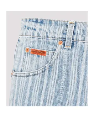 Martine Rose Striped Straight-leg Jeans