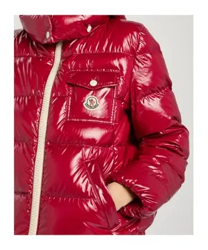 Moncler Andro Padded Hooded Glossed Shell Jacket