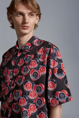 Moncler Heart Printed Short-sleeved Shirt