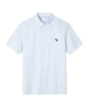 Paul Smith Tailored-fit Stripe Zebra Short-sleeve Shirt