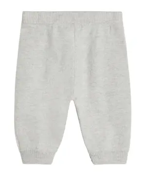 Brunello Cucinelli Bernie Baby Cashmere Ribbed Trousers - Light Gray