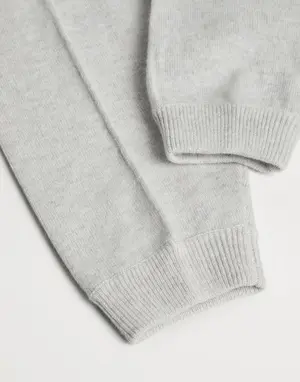 Brunello Cucinelli Bernie Baby Cashmere Ribbed Trousers - Light Gray