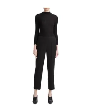 Vince Flannel Mid-rise Easy Pull-on Pants
