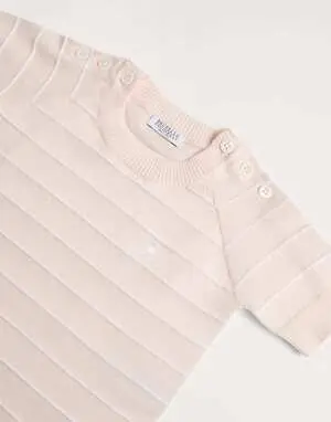 Brunello Cucinelli Striped Knit Bodysuit