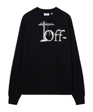 Off-White Long-sleeve Crew-neck Sweatshirt - Black