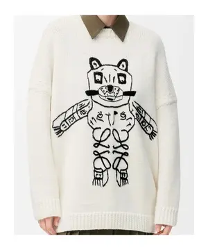 Loewe Wool Sweater With Graphic Detail