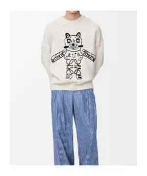 Loewe Wool Sweater With Graphic Detail
