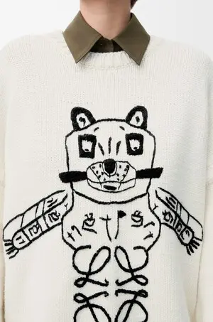 Loewe Wool Sweater With Graphic Detail