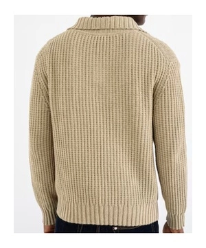 Hugo Boss Collared Long-sleeved Knit Sweater
