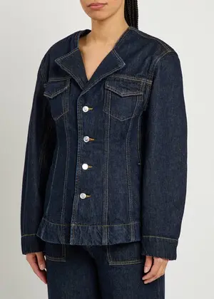 GANNI Panelled Denim Jacket