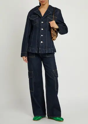 GANNI Panelled Denim Jacket