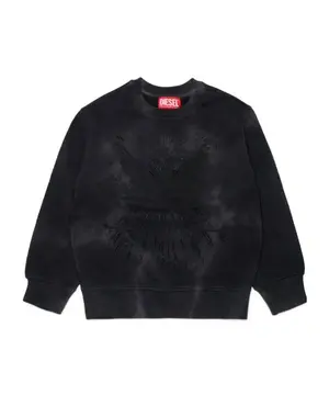 DIESEL® Graphic Print Rhinestone Embellished Sweatshirt