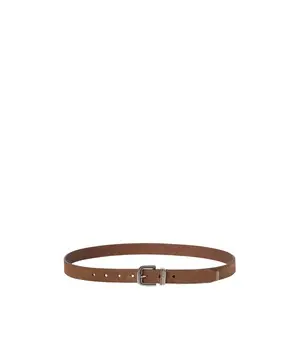Brunello Cucinelli Pattern Engraved Buckle Belt - Brown