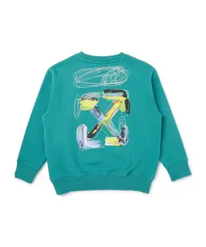Off-White Long-sleeved Sweatshirt