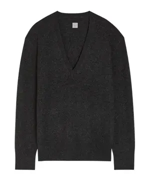 TOTEME V-neck Cashmere Jumper - Black