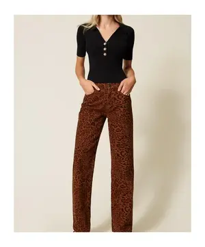TWINSET Embellished Button Polo Shirt