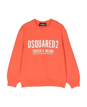Dsquared2 Logo Printed Round Neck Sweater