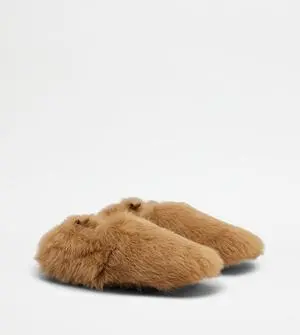 TOD'S Fur Gommino Loafer Slipper