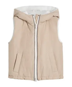 Brunello Cucinelli Sleeveless Padded Gilet - Beige