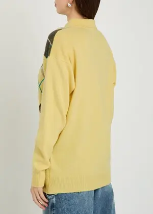 J.W.ANDERSON Pringle Argle Wool Polo Jumper