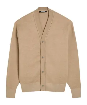 Jacquemus Long-sleeved Cardigan - Nude