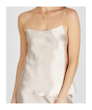 Vince Hammered Satin Top